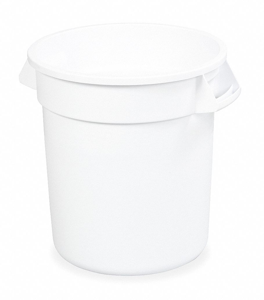 10 gal, Round, White - Grainger