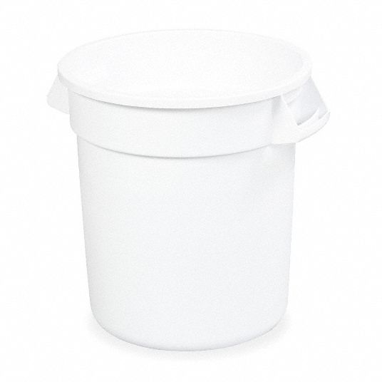 10 gal, Round, White - Grainger