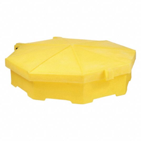ULTRATECH, Manual Closing, Yellow / Yellow, Drum Funnel with Lid ...