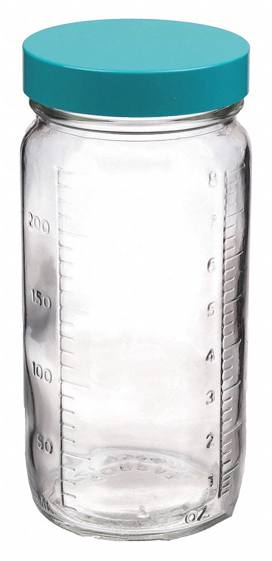 Glass, 240 mL Capacity - mL, Beaker Bottle - 3UCV7|GLC-01532 - Grainger