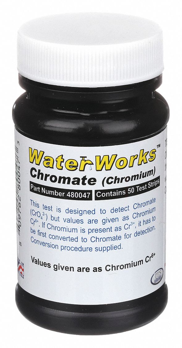 INDUSTRIAL TEST SYSTEMS, 0.1 to 50 ppm Chromium, Chromium, Test Strips ...