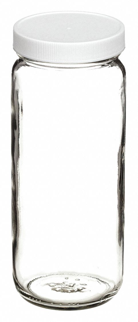 Glass, 500 mL Capacity - mL, Precleaned/QC Bottle - 3UDC9|3UDC9 - Grainger