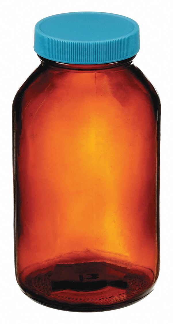 Glass, 500 mL Capacity - mL, Precleaned/QC Bottle - 3UDE9|3UDE9 - Grainger