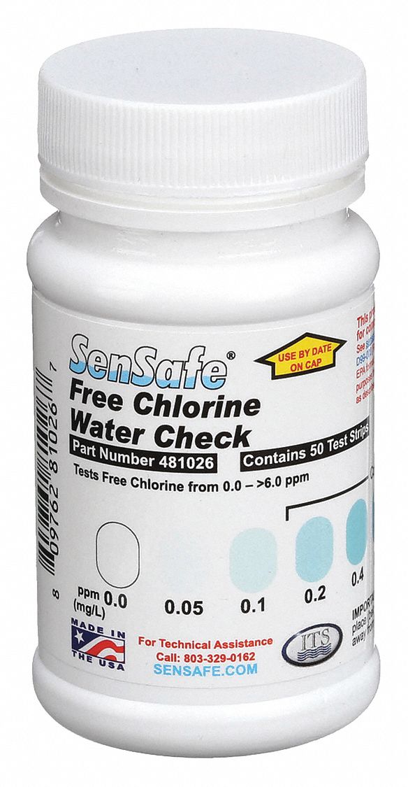 INDUSTRIAL TEST SYSTEMS, 0 to 6 ppm EPA Free Chlorine, EPA Free ...