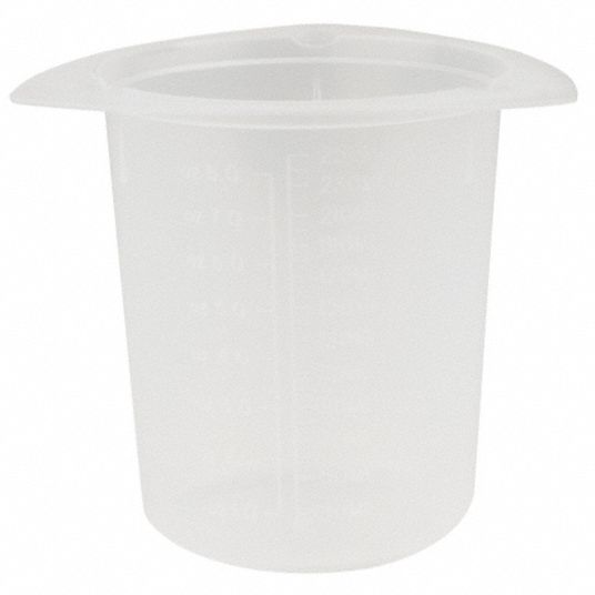 Disposable Beaker, 250mL/4 oz, Low Form, 2 to 250mL Graduation Range ...
