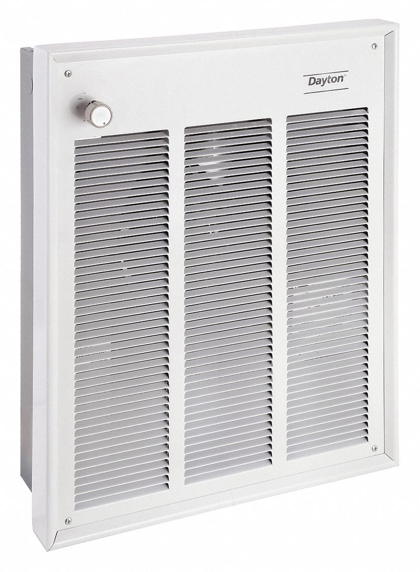 DAYTON, 1500 W/3000 W, 277V AC, Recessed Electric Wall-Mount Heater ...