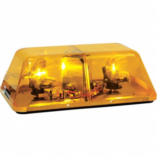 Amber Mini Light Bar, Strobe Lamp Type, Permanent Mounting, Number of ...