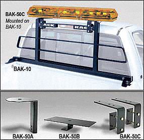 BACKRACK Utility Light Bracket, Center Mount - 3VUF2|91002 REC - Grainger