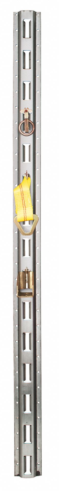 Vertical E-Track,Galvanized Finish - Grainger