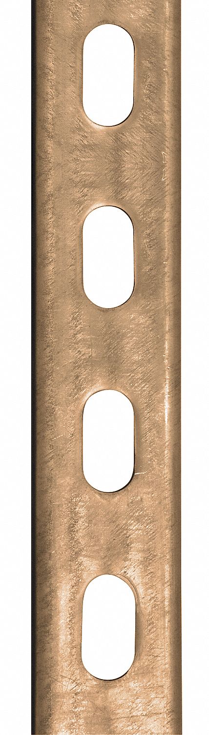KINDORF Strut Channel - Slotted: Steel, Electoplated, 12 ga Gauge ...