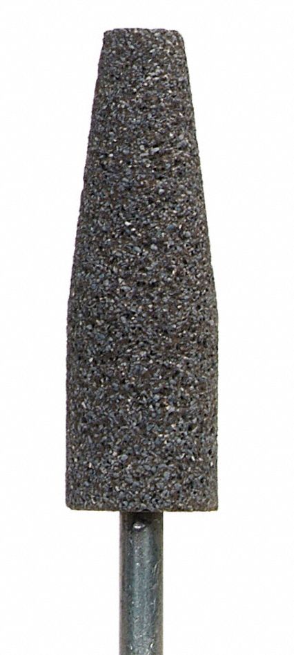 NORTON Resin Mounted Point: 3/4 in Dia, A1, 2-1/2 in, Extra Coarse ...