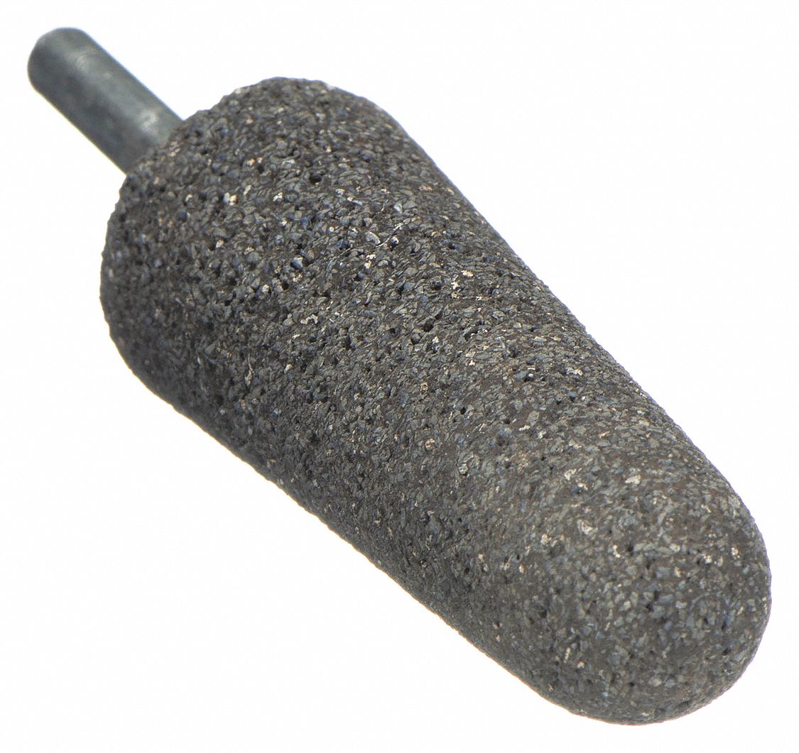 NORTON, 1 in Dia, Zirconia Alumina, Resin Mounted Point - 3UN59 ...