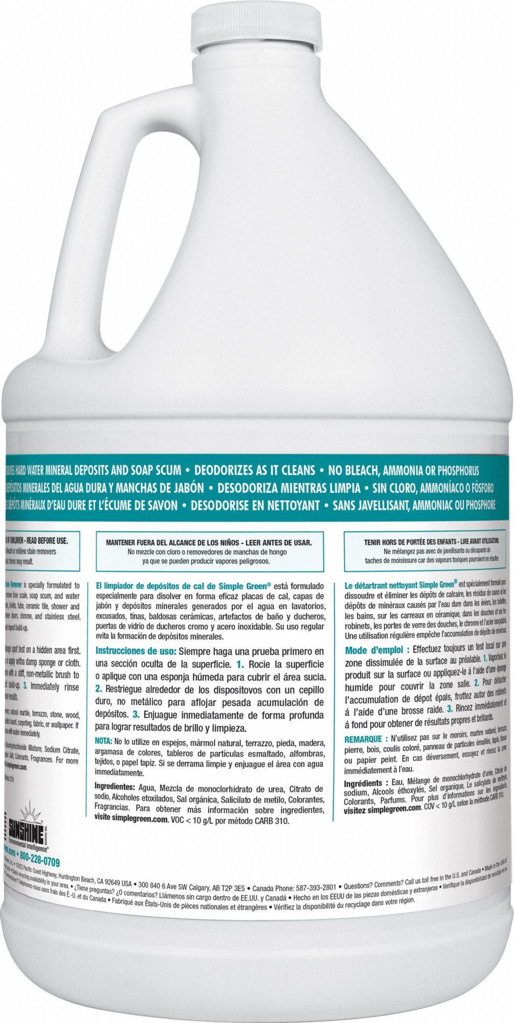 SIMPLE GREEN Lime Scale Remover: Jug, 1 gal Container Size, Ready to ...