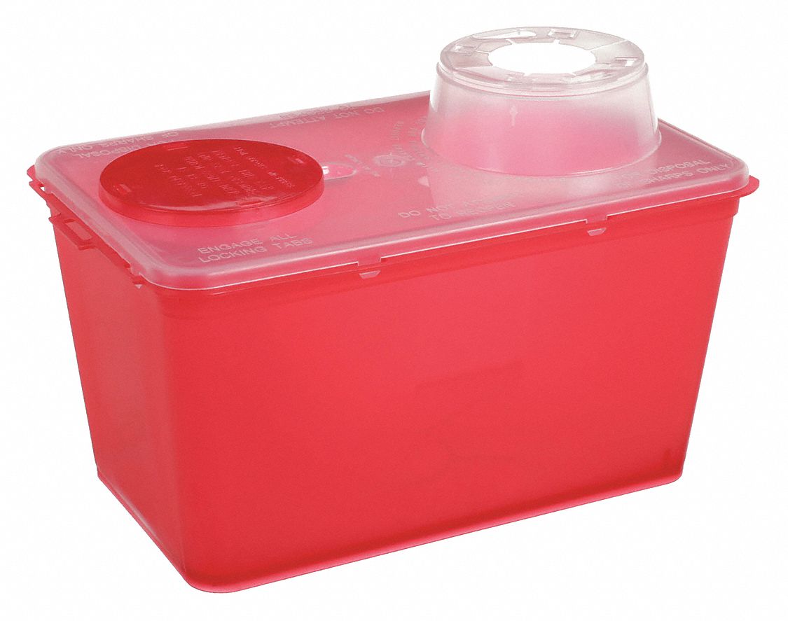 COVIDIEN, 1 gal, 5 Count, Sharps Container - 3UTF3|SCSM019236 - Grainger