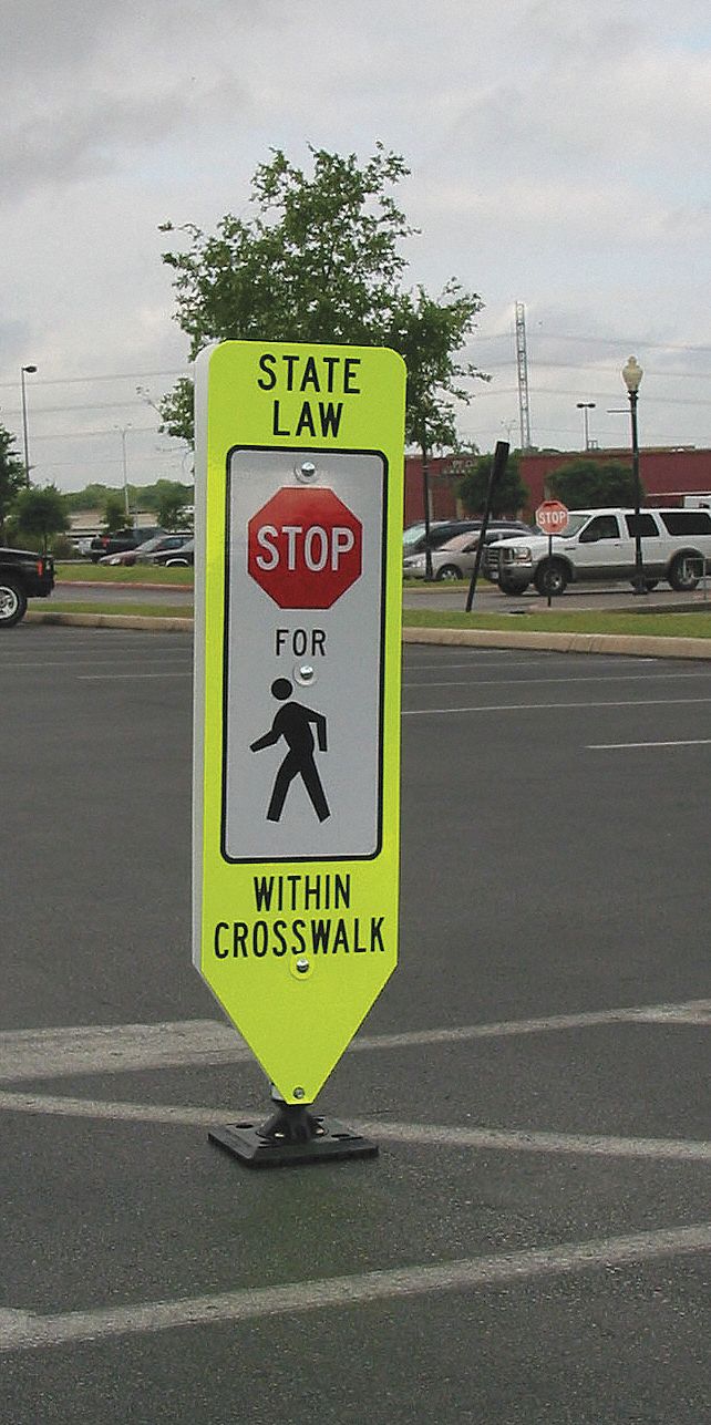 Traffic Sign, Retroreflective Grade Diamond, Rectangle, Plastic - Grainger