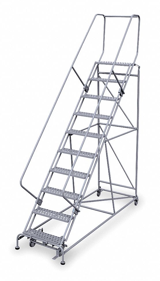 COTTERMAN, 8.3 ft Platform Ht, Partially Assembled, Rolling Ladder ...