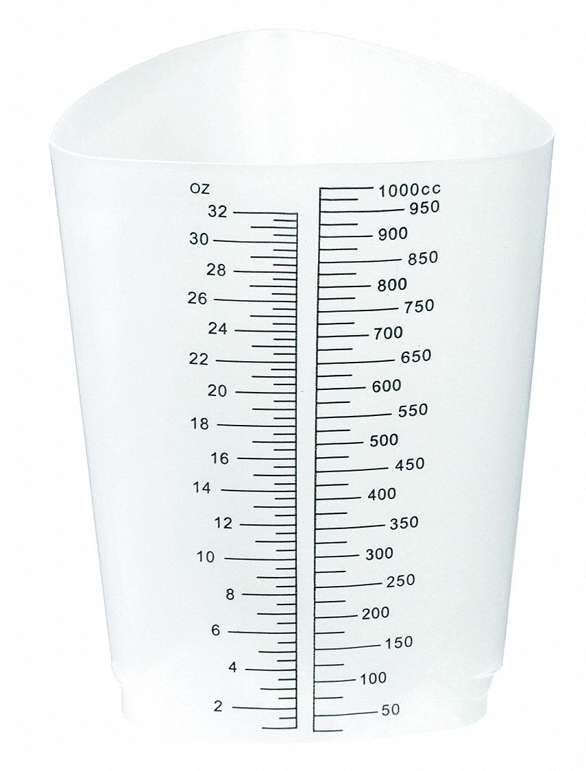 1 L Capacity - mL, 32 fl oz Capacity - oz, Beaker - 3UUP8|H972-01 ...