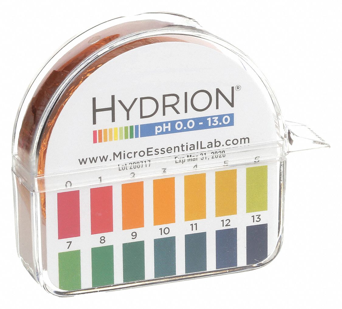 HYDRION, 1.0 pH, 50 ft Overall Lg, pH Paper - 3UUT1|HJ613 0-13 - Grainger