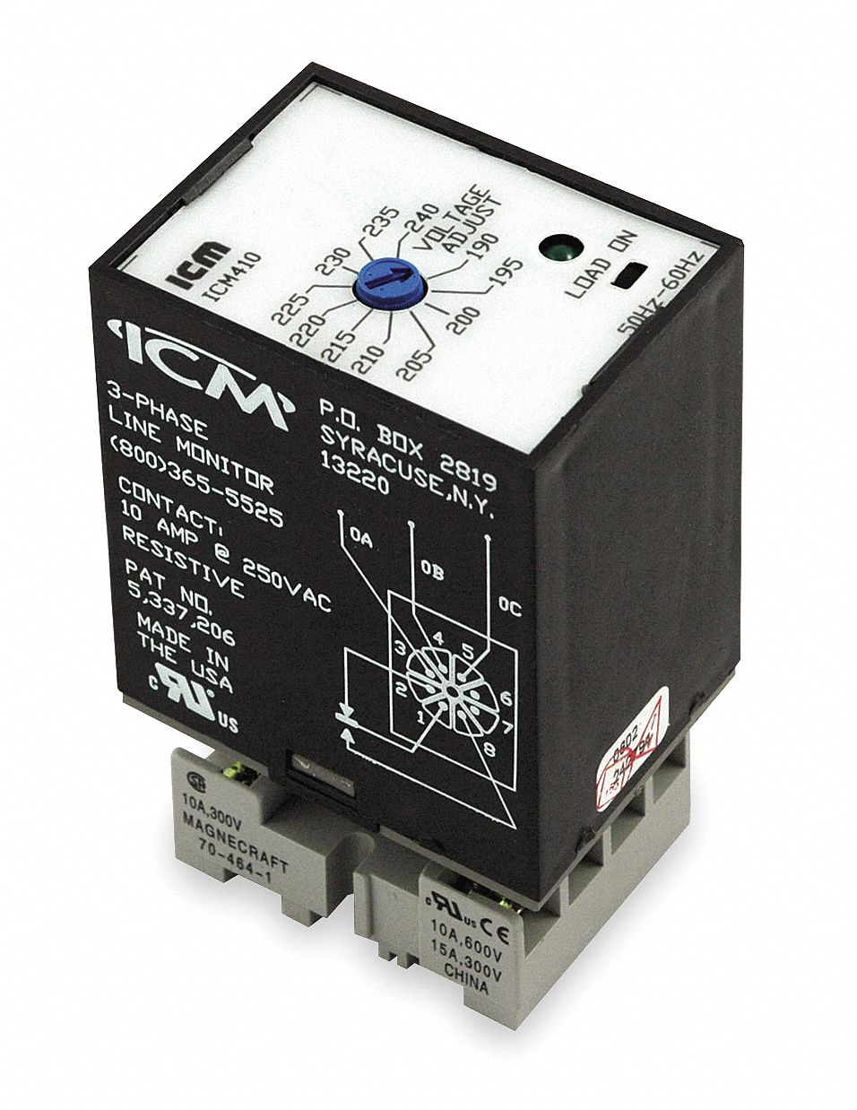 ICM Line Voltage Monitor, Manual or Automatic, 200-240 Voltage ...