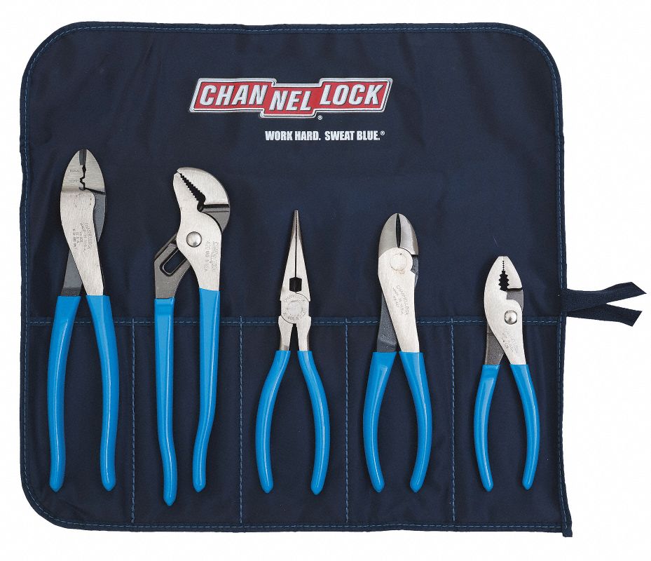 CHANNELLOCK Juego de Pinzas Corte Diagonal , Punta Larga , Tipo Chofer ...