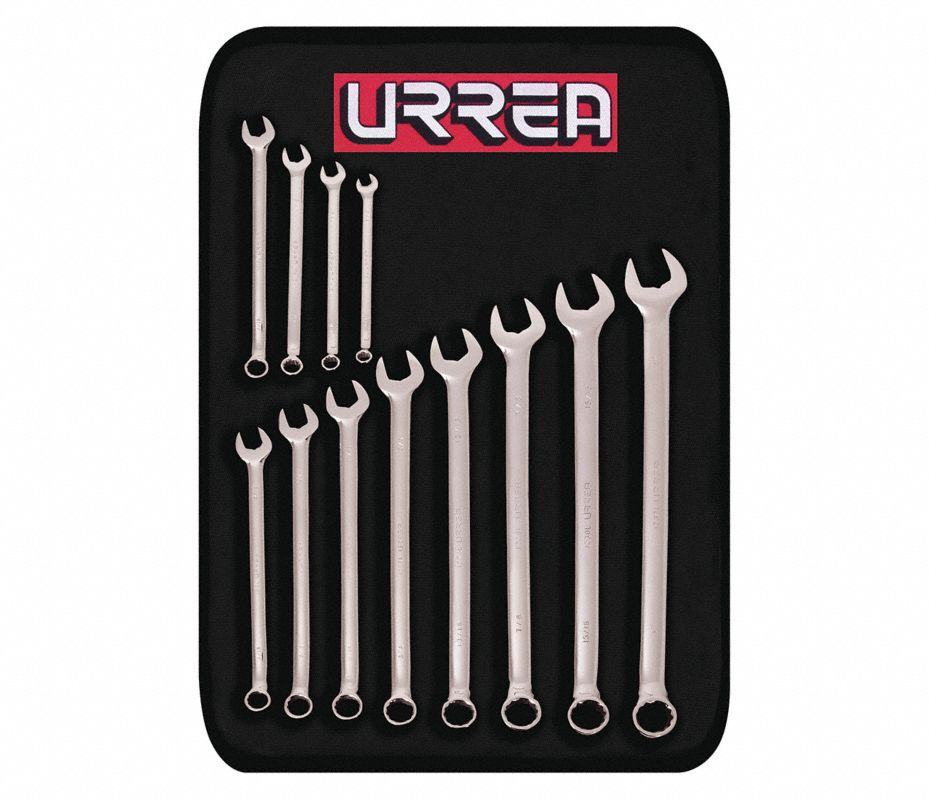 URREA Juego de Llaves Combinadas 12 herramientas Acero Cromo Vanadio 8" a 14" - Juegos de Llaves ...