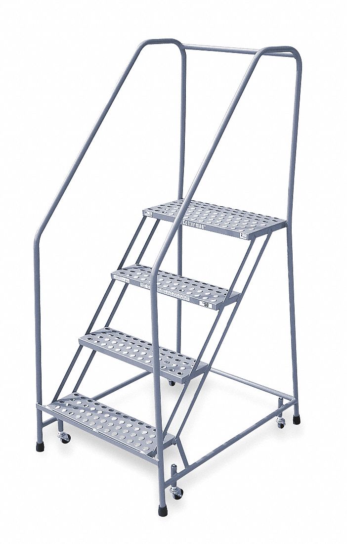 COTTERMAN, 3.3 ft Platform Ht, Assembled, Rolling Ladder - 20Z480 ...