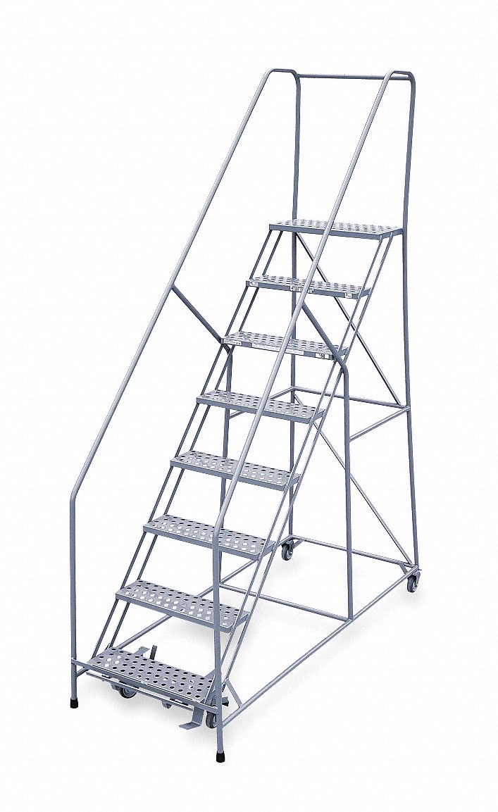 COTTERMAN, 6.7 ft Platform Ht, Assembled, Rolling Ladder - 3UY27 ...