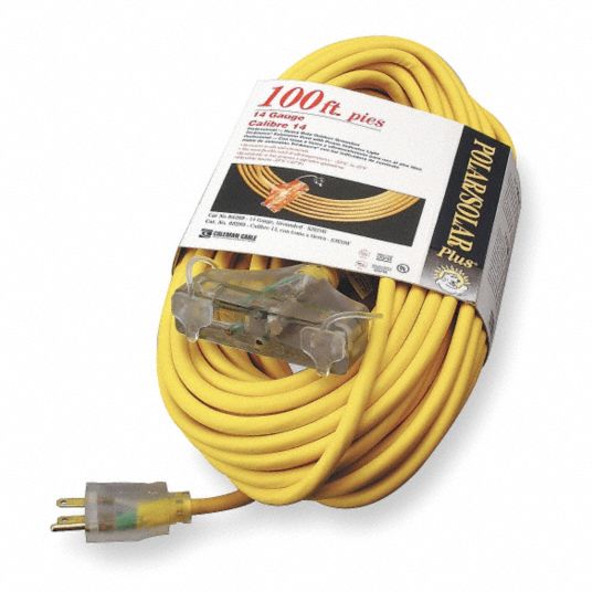 Triple Connector Extension Cord, 13 - Grainger