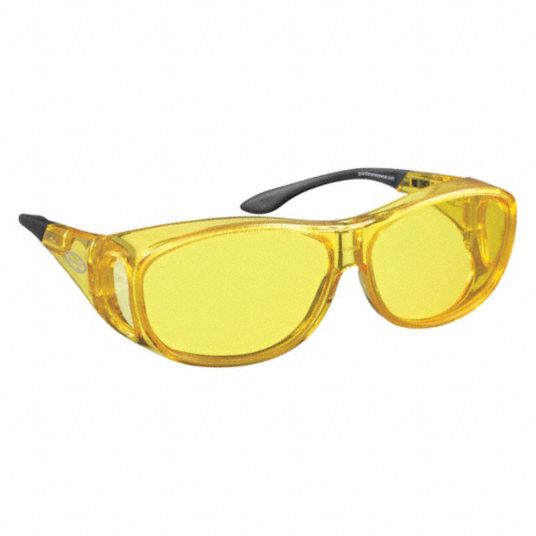 GUARDIANPRO, Yellow Lens Color, Frameless, Safety Glasses - 3UYD3 ...