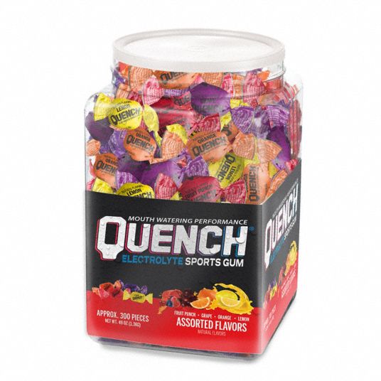 QUENCH, Regular, Lemon/Orange/Tangy Fruit, Quench Gum - 3UYT7|17100 ...