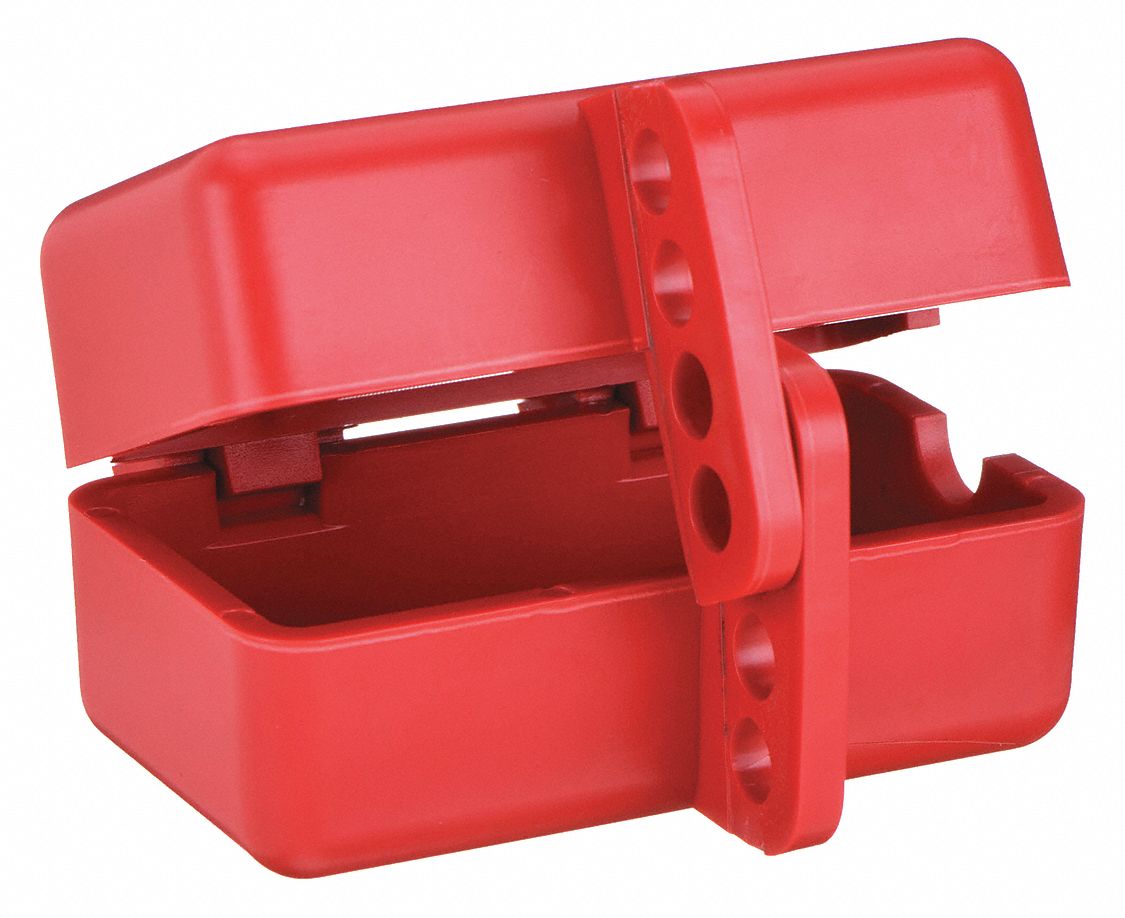 BRADY, For 1/2 in Max Cord Dia, Red, Plug Lockout - 3VAF3|PLO25E - Grainger