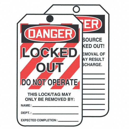 ACCUFORM Danger Tag, 6-1/4 x 3 In, Cardstock, PK250 - 3VAY6|TAR426 ...