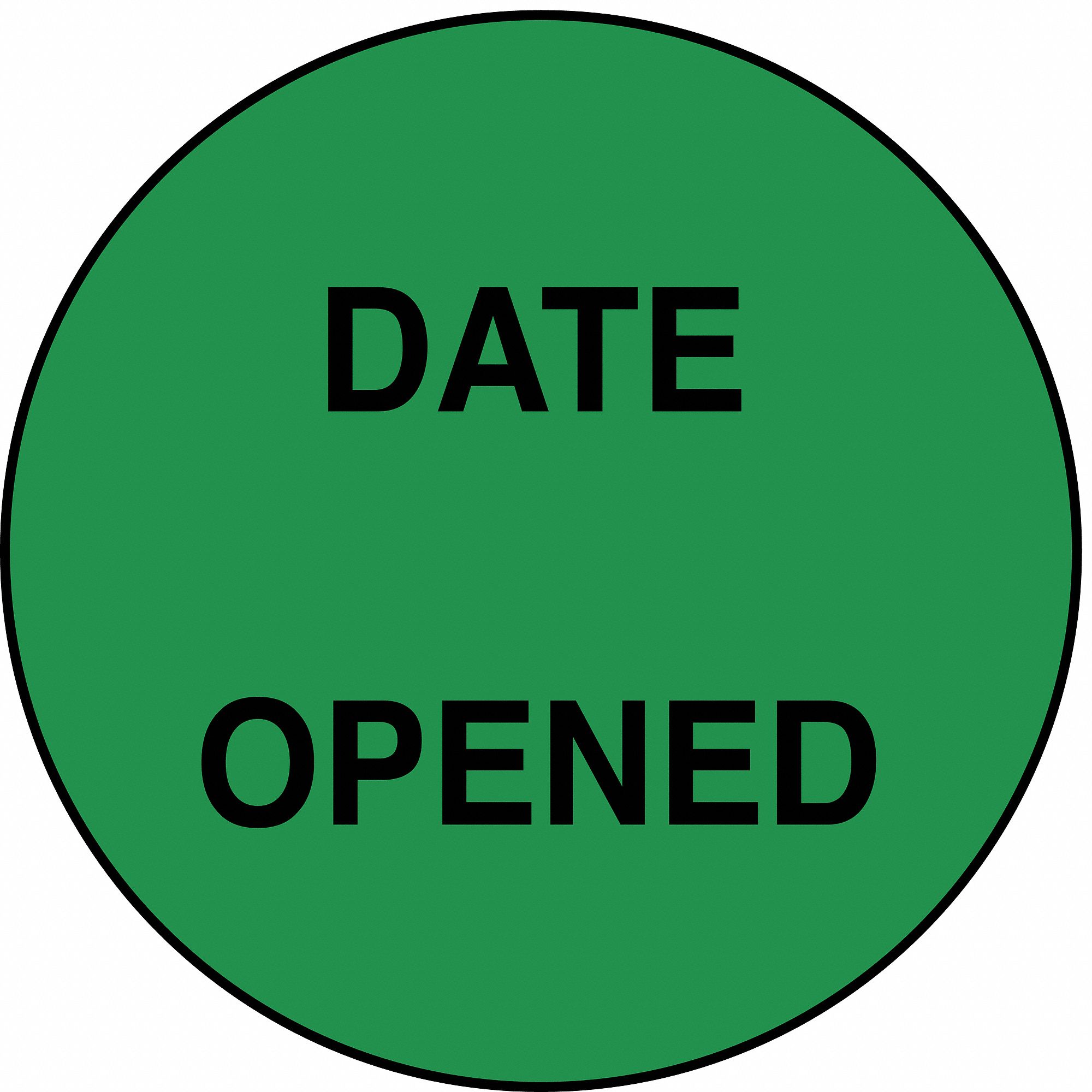 Date Opened, 3/4 in Wd, Label - 3VCA3|140525 - Grainger