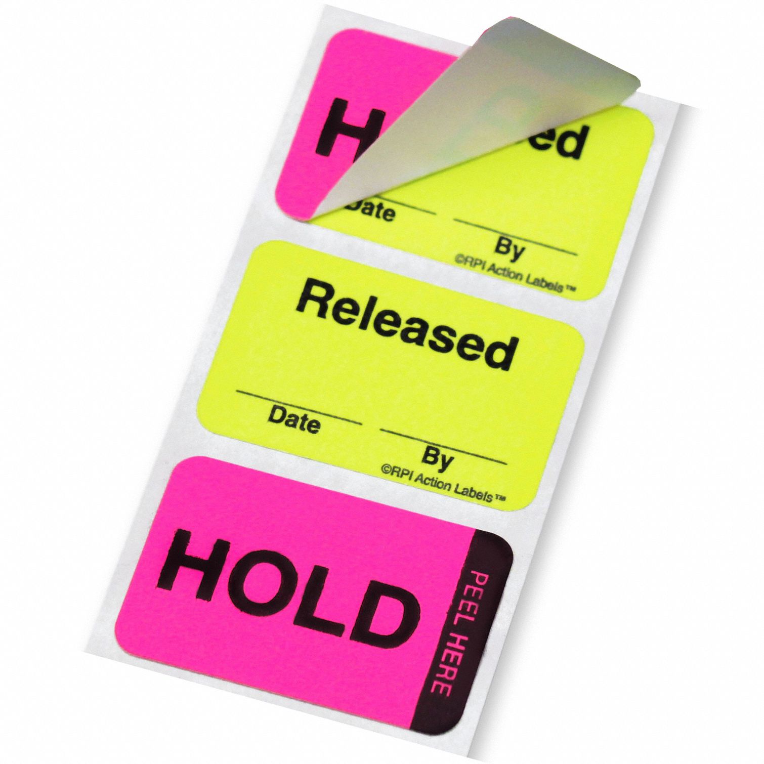 Hold/Released, 1 1/2 in Wd, Label - 3VCG4|27904 - Grainger