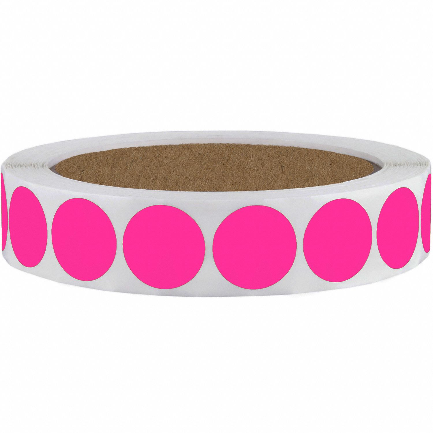 3/4 in Dia, Pink, Dot Label - 3VCN3|3VCN3 - Grainger