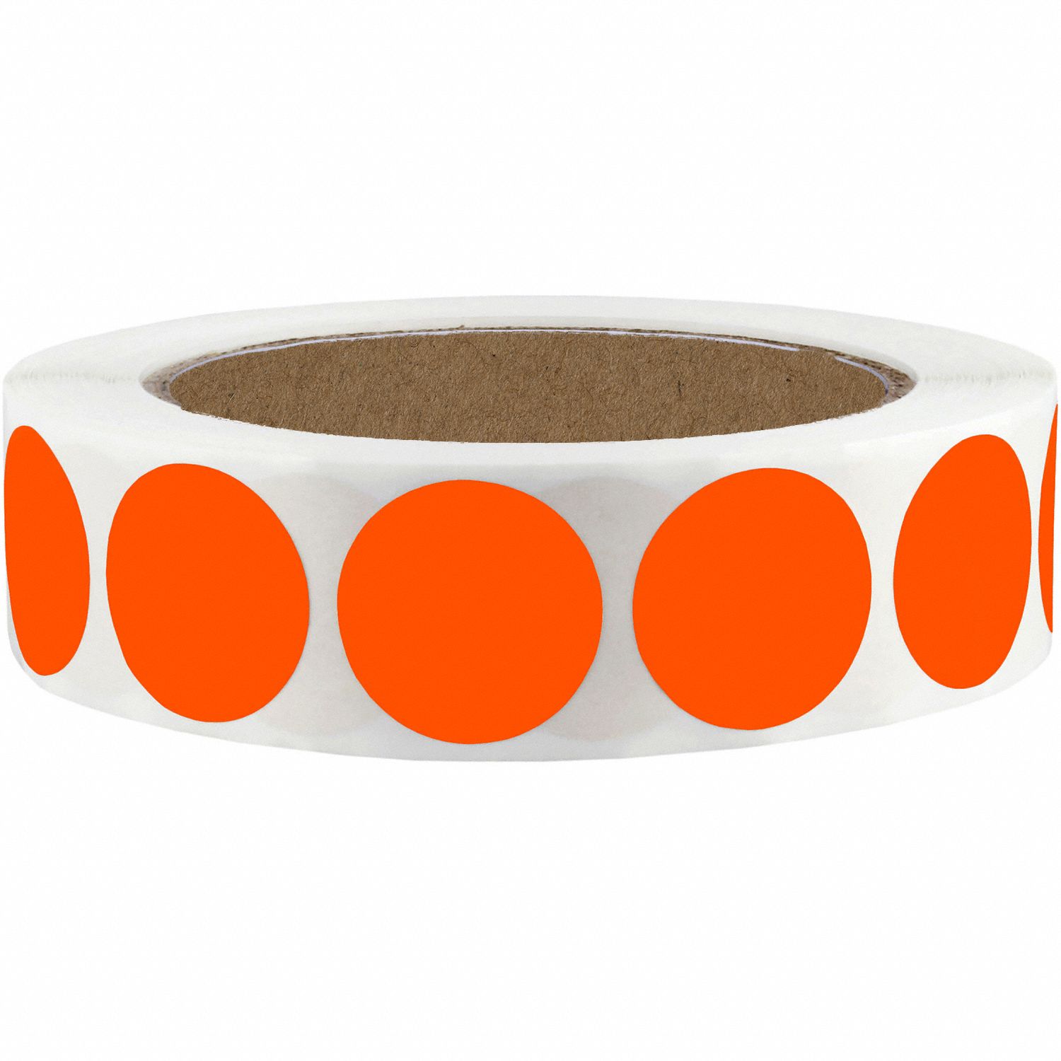 1 in Dia, Red, Inventory Label - 3VCN9|3VCN9 - Grainger