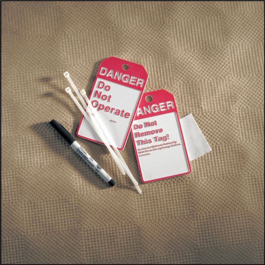 #7 Tag Size, White, Safety Tags - 3VCU6|MPMTS01PTP - Grainger