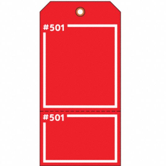 2 7/8 in Wd, 5 3/4 in Ht, Tag - 3VCX6|Y602709 - Grainger