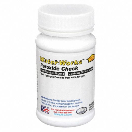 INDUSTRIAL TEST SYSTEMS, 0.5 to 100 ppm Peroxide, Peroxide, Test Strips ...
