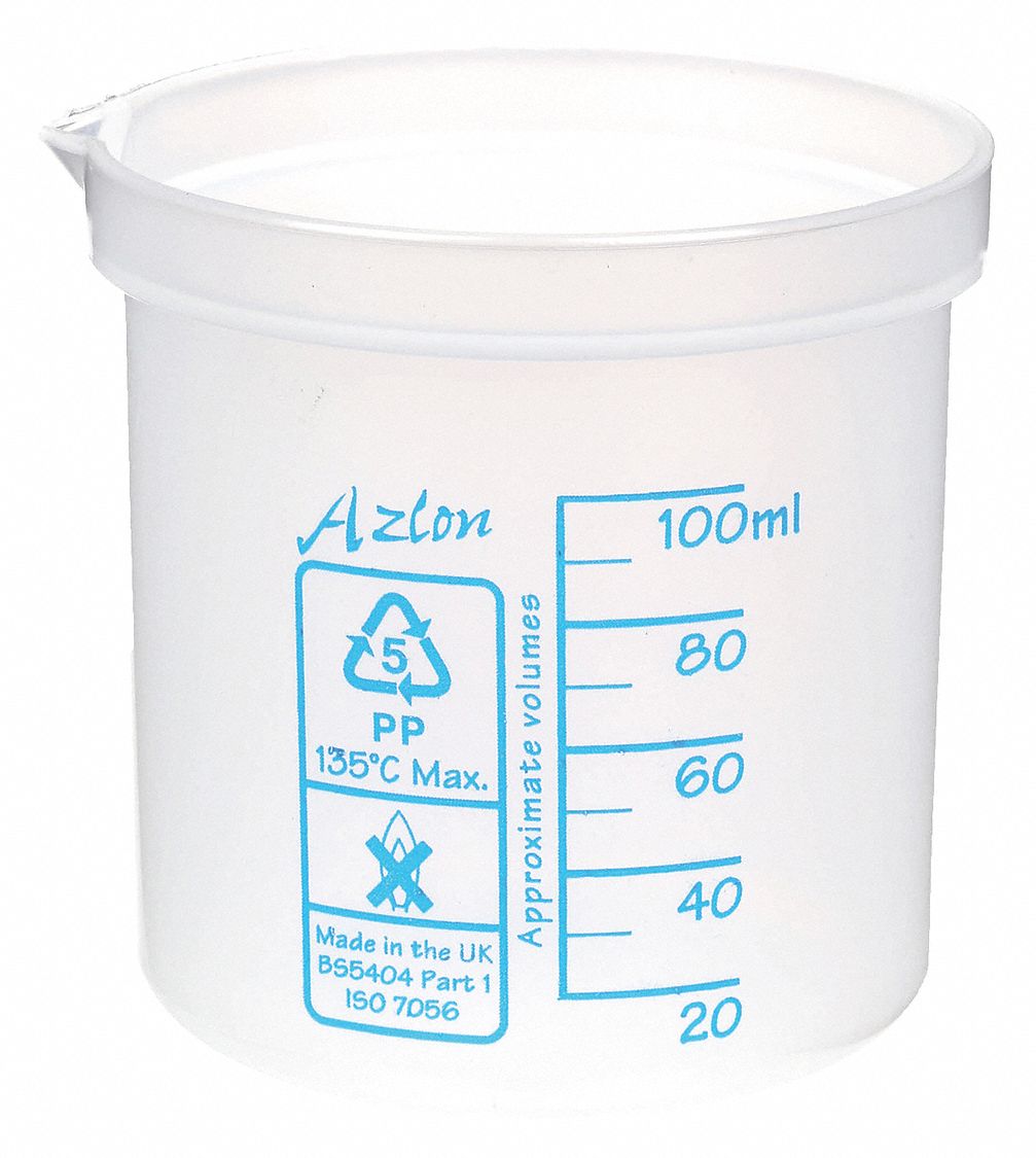 Low Form, 100 mL Capacity - mL, Square Ratio Beaker - 3VEZ9|522085-0100 ...