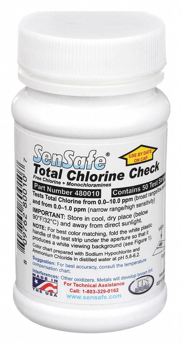 INDUSTRIAL TEST SYSTEMS, 0 to 10 ppm Total Chlorine, Total Chlorine ...