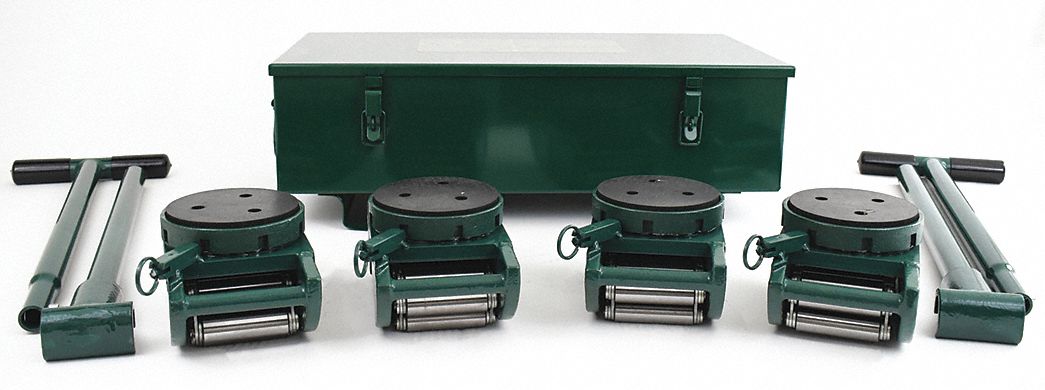 HILMAN ROLLERS, 30,000 lb Load Capacity, 5 7/8 in x 5 7/8 in, Machine ...