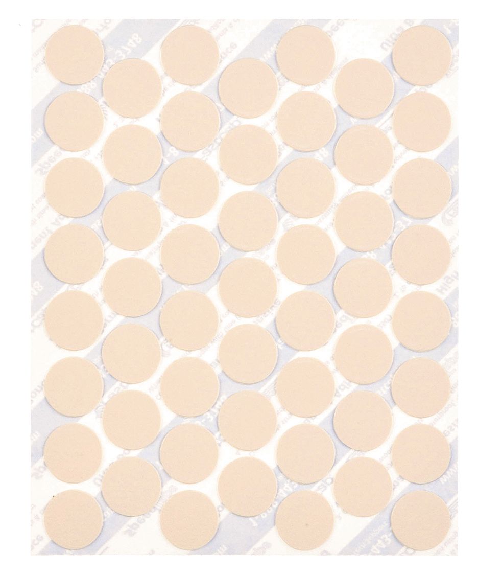 APPROVED VENDOR SCREW CAP, PVC, ALMOND, SELF-ADHESIVE, 9/16 IN, 52PK ...