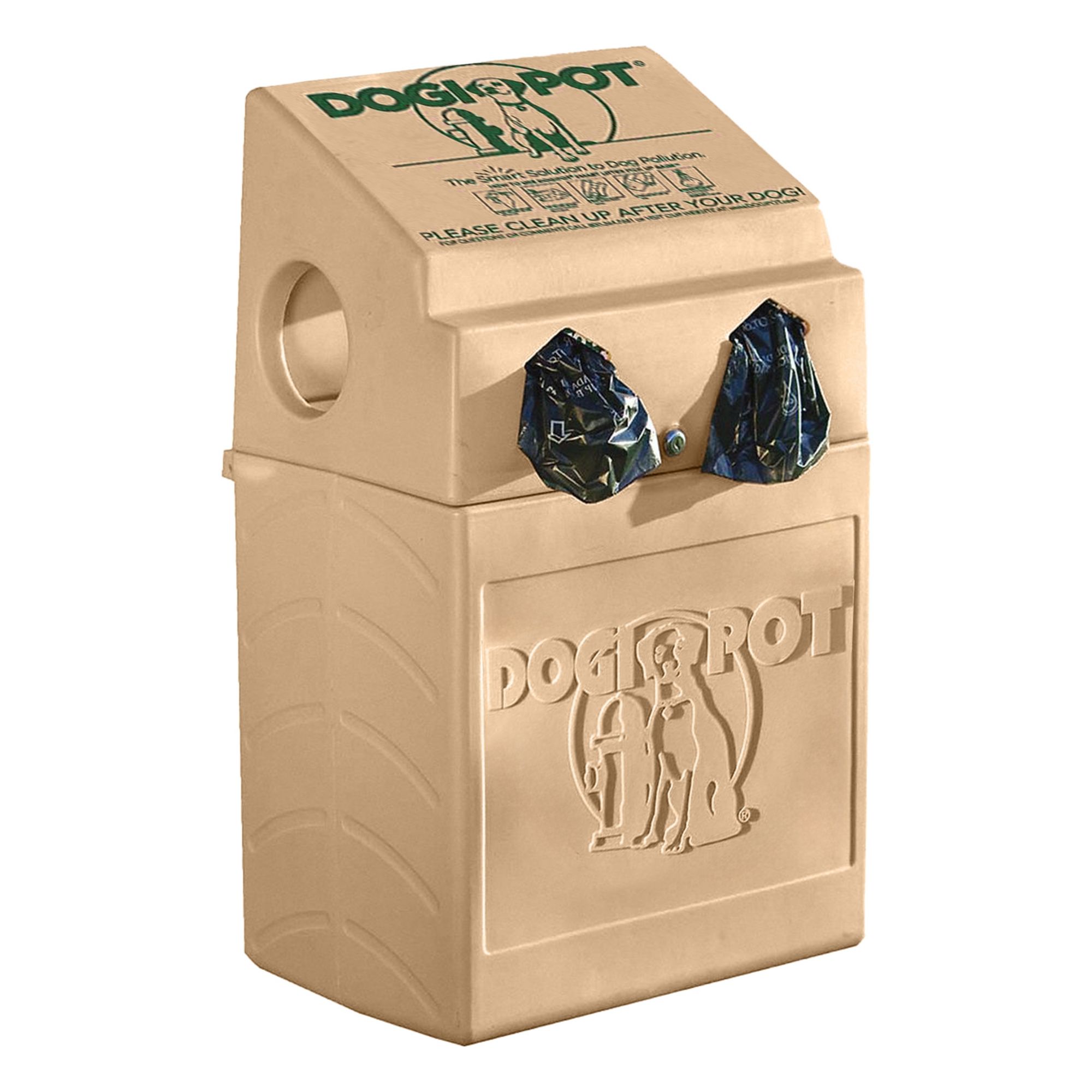 DOGIPOT, 31 in Overall Ht, 14 in Overall Wd, Pet Waste Station - 3VLL9 ...