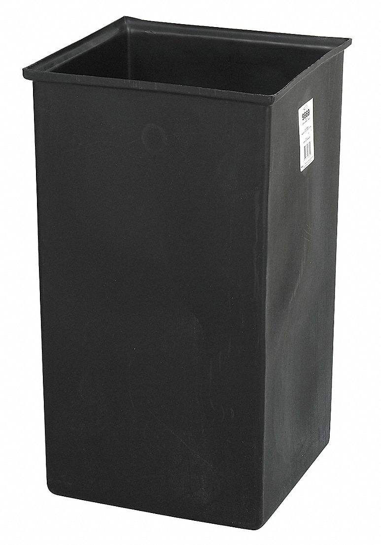 SAFCO, Square, Black, Rigid Liner - 3VPA3|9669 - Grainger