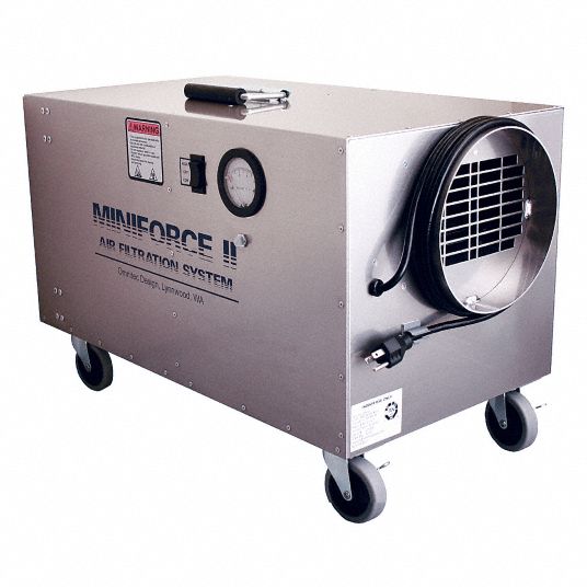 OMNITEC DESIGN INC. Item HEPA Negative Air Machine - 3VU53|MINIFORCE II ...