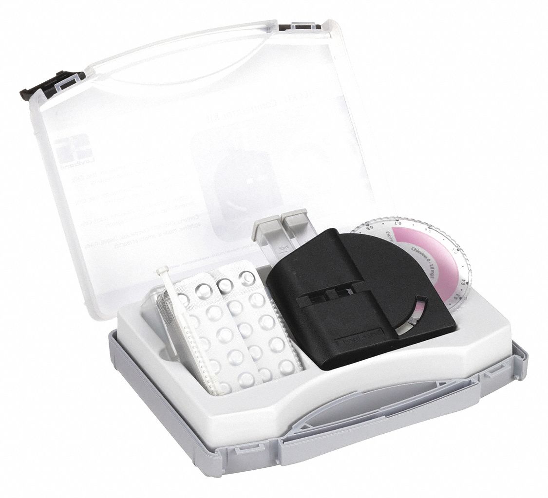 LOVIBOND, Chlorine, 30 Tests, Chlorine Water Quality Test Kit - 3VXX4 ...