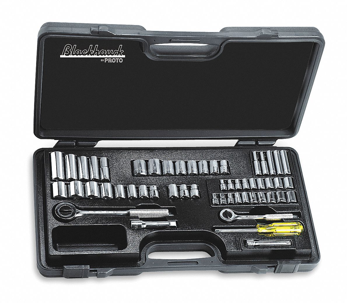 Socket Set Square Drive Size 3 8 In 1 4 In Grainger