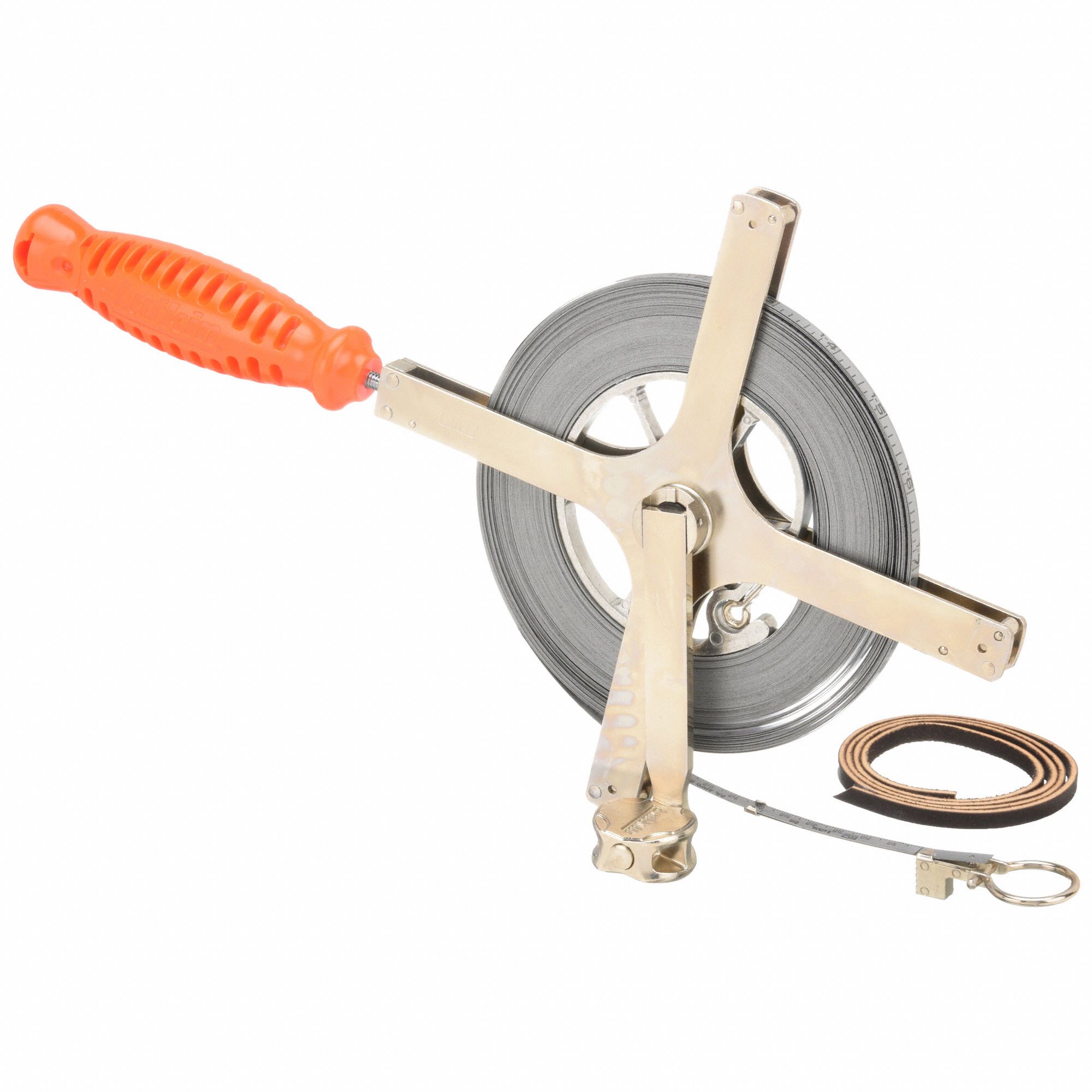 CRESCENT LUFKIN 100 ft Steel SAE/Metric Surveyors Tape Measure, Chrome ...