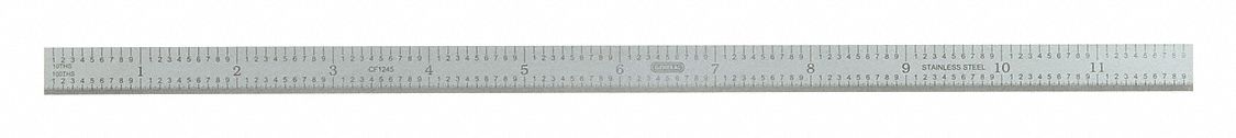 GENERAL TOOLS, CF1245, 12 in, Steel Rule - 3VZL2|CF1245 - Grainger